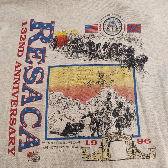 Shirts | Battle Of Resaca Georgia Anniversary Vintage T Shirt 1996 ...